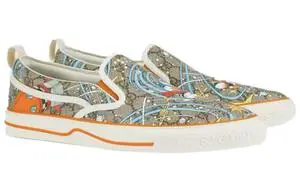 Gucci X Disney Donald Duck Tennis 1977 Slip-on Sneakers - Multi Color