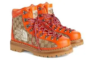 Gucci X The North Face Canvas Leather Boots