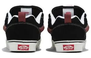 VANS Knu-skool Lace-up Sneakers - Black/port