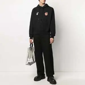 Off-White Ss21 Pattern Hooded Long Sleeves Loose Fit