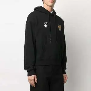 Off-White Ss21 Pattern Hooded Long Sleeves Loose Fit