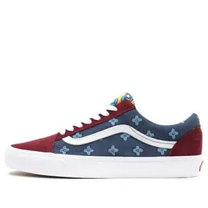 VANS Vans Old Skool "Tie Print Mix" Low Top Sneakers Red/blue