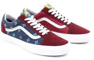 VANS Old Skool "tie Print Mix" Low Top Sneakers - Red/blue