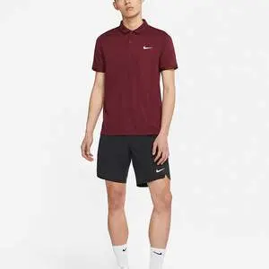 Nike Training Sports Quick Dry Breathable Short Sleeve Polo Shirt Red - Wine Red