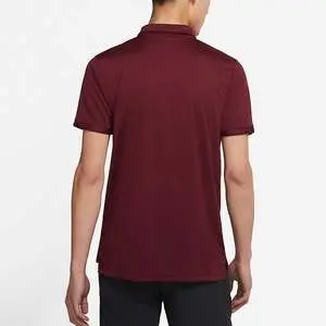 Nike Training Sports Quick Dry Breathable Short Sleeve Polo Shirt Red - Wine Red