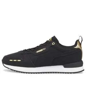 PUMA R78 Raw Metallics Low Top Sneakers - Black/gold