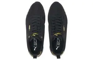 PUMA R78 Raw Metallics Low Top Sneakers - Black/gold
