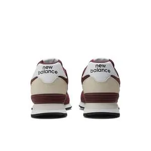 NEW BALANCE 574 Sneakers - Maroon/white
