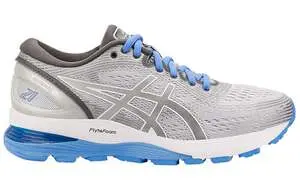Asics Gel-nimbus 21 Running Shoes - Grey/blue