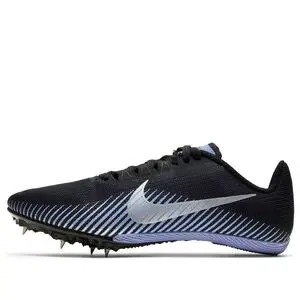 Nike Zoom Rival M 9 Spikes Athletic Shoes - Black/silver