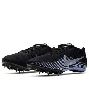 Nike Zoom Rival M 9 Spikes Athletic Shoes - Black/silver