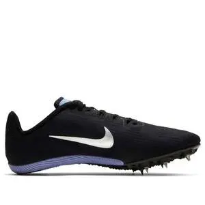 Nike Zoom Rival M 9 Spikes Athletic Shoes - Black/silver