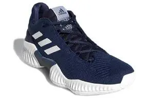 Adidas Pro Bounce 2018 Low Basketball Sneakers - Blue/white
