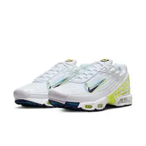 Nike Max Plus 3 "3d Swoosh" Sneakers - White/volt/light Marine