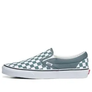 VANS Checkerboard Slip-on Low Top Sneakers - Blue/white
