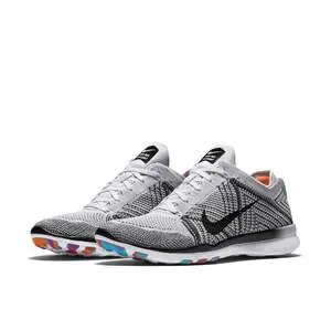 Nike Free Tr Trainer Flyknit Low-top Sneakers - Black/white/grey