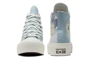 CONVERSE Chuck Taylor All Star Lift Platform 'denim Patchwork' High Top Sneakers