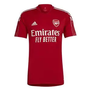Adidas Arsenal Short Sleeve Training Jersey - Red