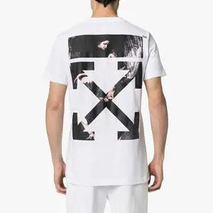 Off-White Ss20 Caravaggio Arrow Back Arrows Sketch Logo T-shirt