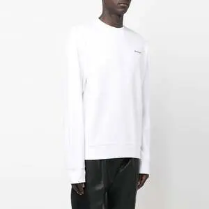 Off-White Logo Print Long Sleeve Pullover