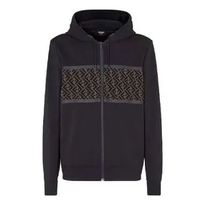 Fendi Cotton Hooded Zip-up Jacket