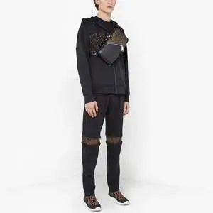 Fendi Cotton Hooded Zip-up Jacket