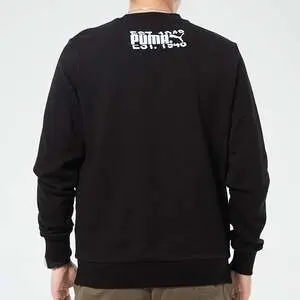PUMA Alphabet Printing Sports Round Neck Pullover