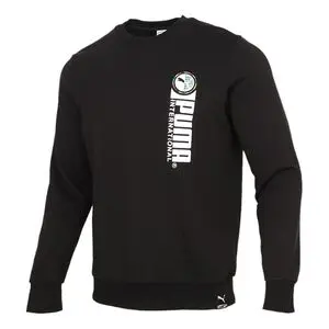 PUMA Alphabet Printing Sports Round Neck Pullover