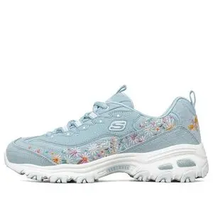 Sketchers D'lites 1.0 Embroidered Low-top Sneakers - Blue