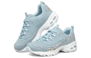 Sketchers D'lites 1.0 Embroidered Low-top Sneakers - Blue