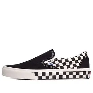 VANS Classic Slip-on Sidewall Check Sneakers - Black