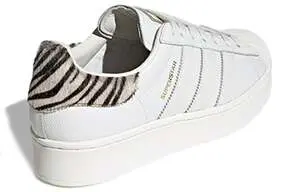 Adidas Superstar Bold Platform Sneakers With Animal Print Heel Patch