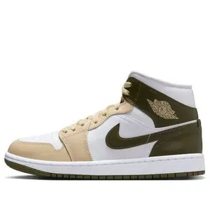 JORDAN 1 Mid "military Drab - White/rattan/medium Olive
