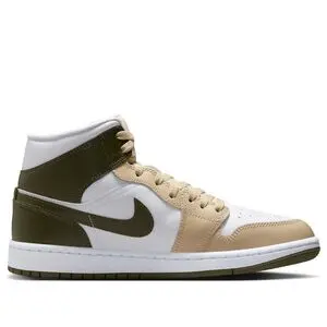 JORDAN 1 Mid "military Drab - White/rattan/medium Olive