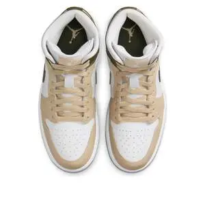JORDAN 1 Mid "military Drab - White/rattan/medium Olive