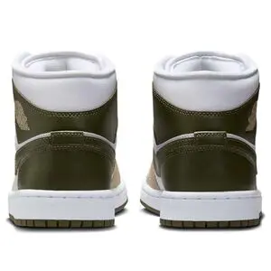 JORDAN 1 Mid "military Drab - White/rattan/medium Olive