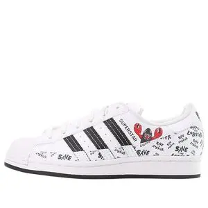 Adidas Philip Colbert X Superstar 'save The Lobster' Sneakers - White/red/black