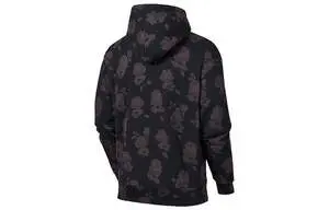 JORDAN X A Ma Maniere All Over Print Fleece Hoodie - Black/medium Ash