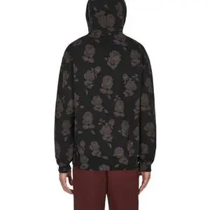 JORDAN X A Ma Maniere All Over Print Fleece Hoodie - Black/medium Ash