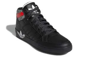 Adidas Hard Court High Top Sneakers With Overbranding