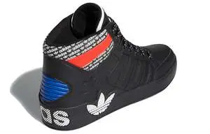 Adidas Hard Court High Top Sneakers With Overbranding
