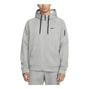Nike Therma-fit Full-zip Fitness Hoodie - Grey
