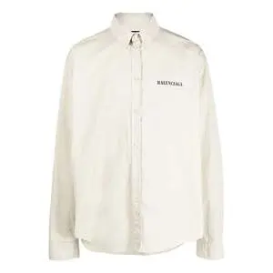 Balenciaga Property Of Back Print Shirt - Ecru