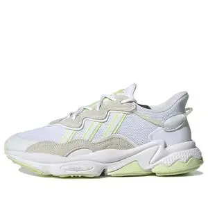 Adidas Adidas Ozweego Lace-Up Sneakers Cloud White/almost Lime/pulse Lime