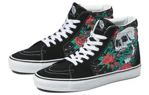 VANS Sk8-hi "rose Skulls" High Top Sneakers