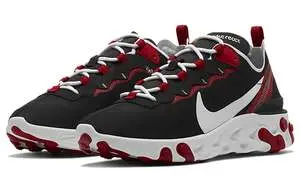 Nike React Element 55 Athletic Sneakers - Black