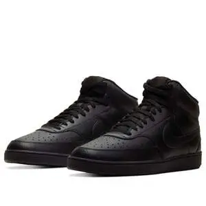 Nike Court Vision Mid High Top Sneakers - Black