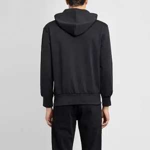 Play Comme Des Garcon Hoodie With Red Heart Emblem - Black