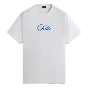 Kith Cursive Logo Tee - White