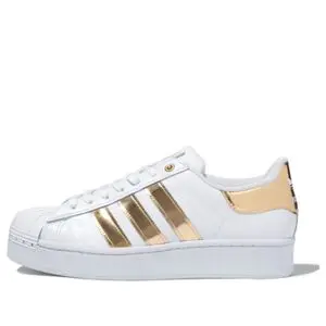 Adidas Superstar Bold Platform Sneakers - White/gold